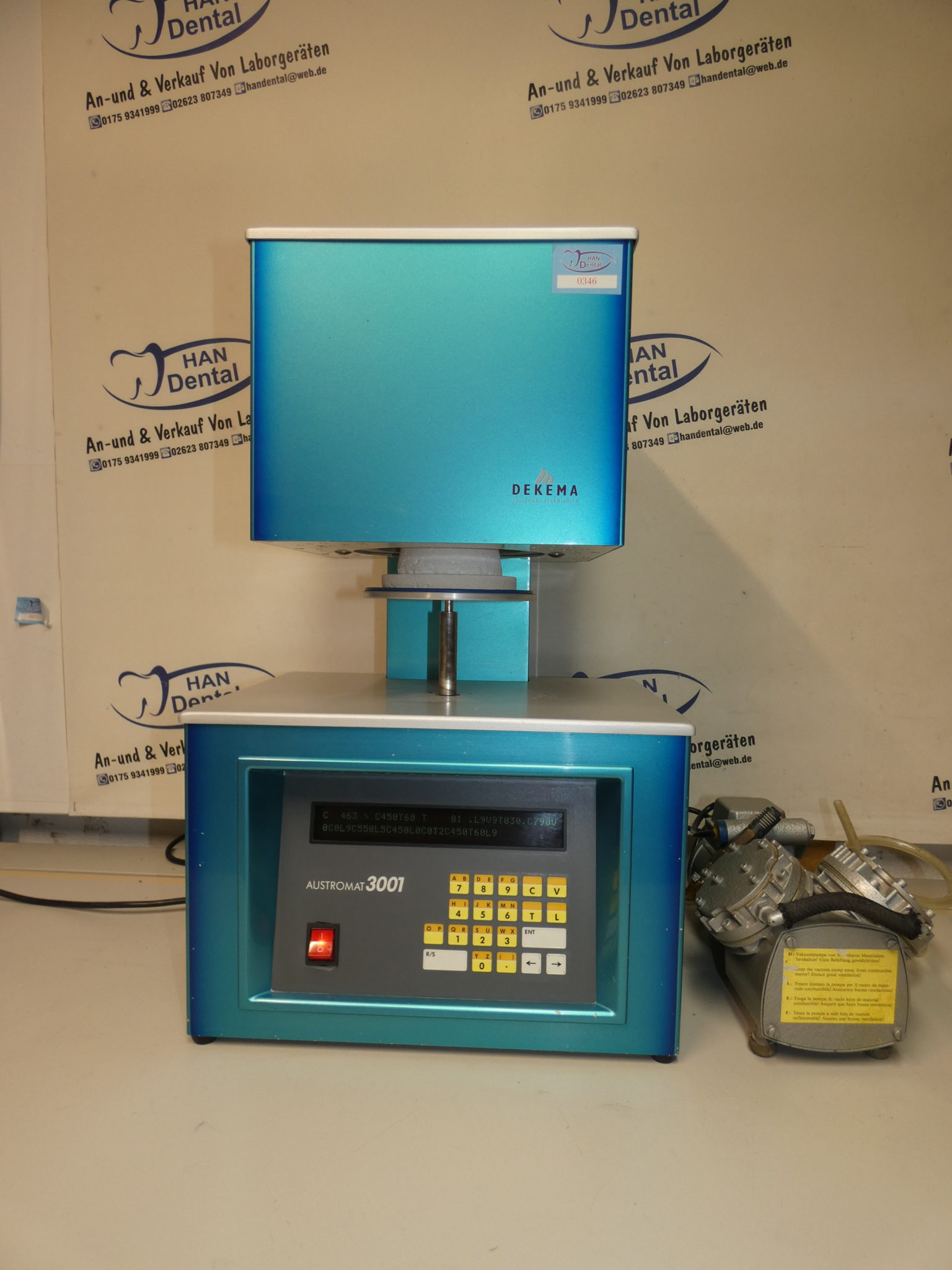 Dekema Austromat 3001 Keramikpressofen Keramikofen inkl. Pumpe 00346 ...