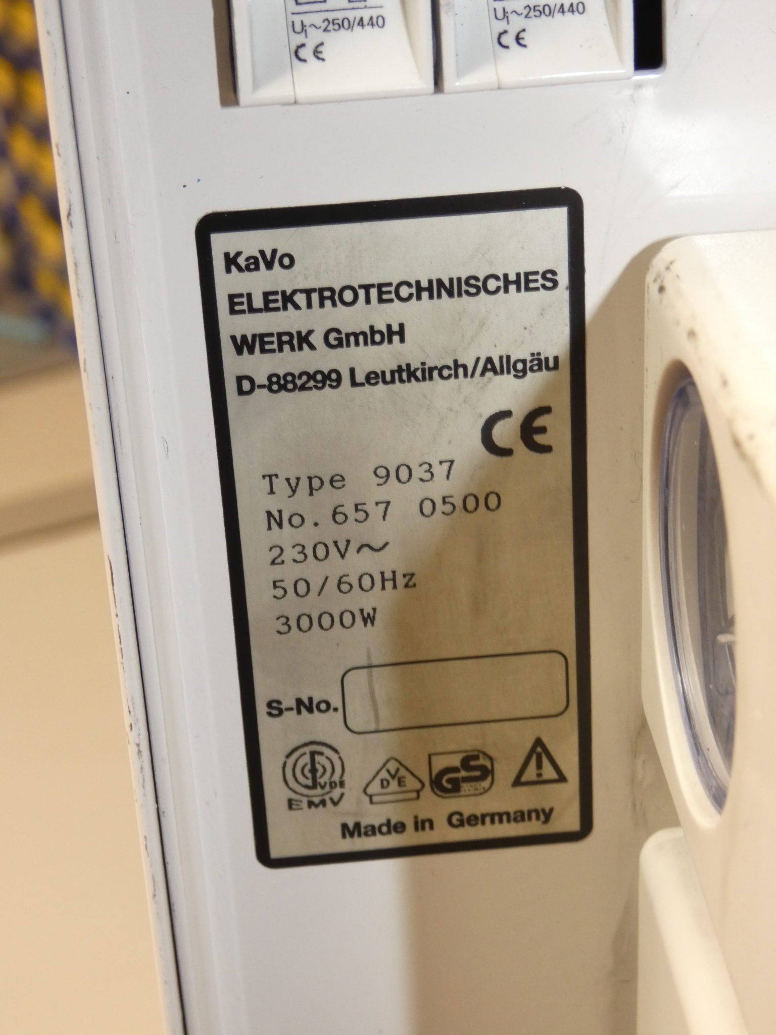 Kavo Typ 9037 Absormatic Typ 9037 Mehrplatzabsaugung Zentralabsaugung ...