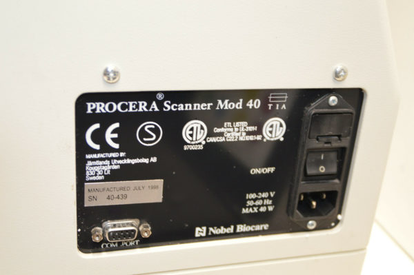 Procera Scanner Model 40 CAD Nobel Biocare Dental Lab Scanner 0852 ...