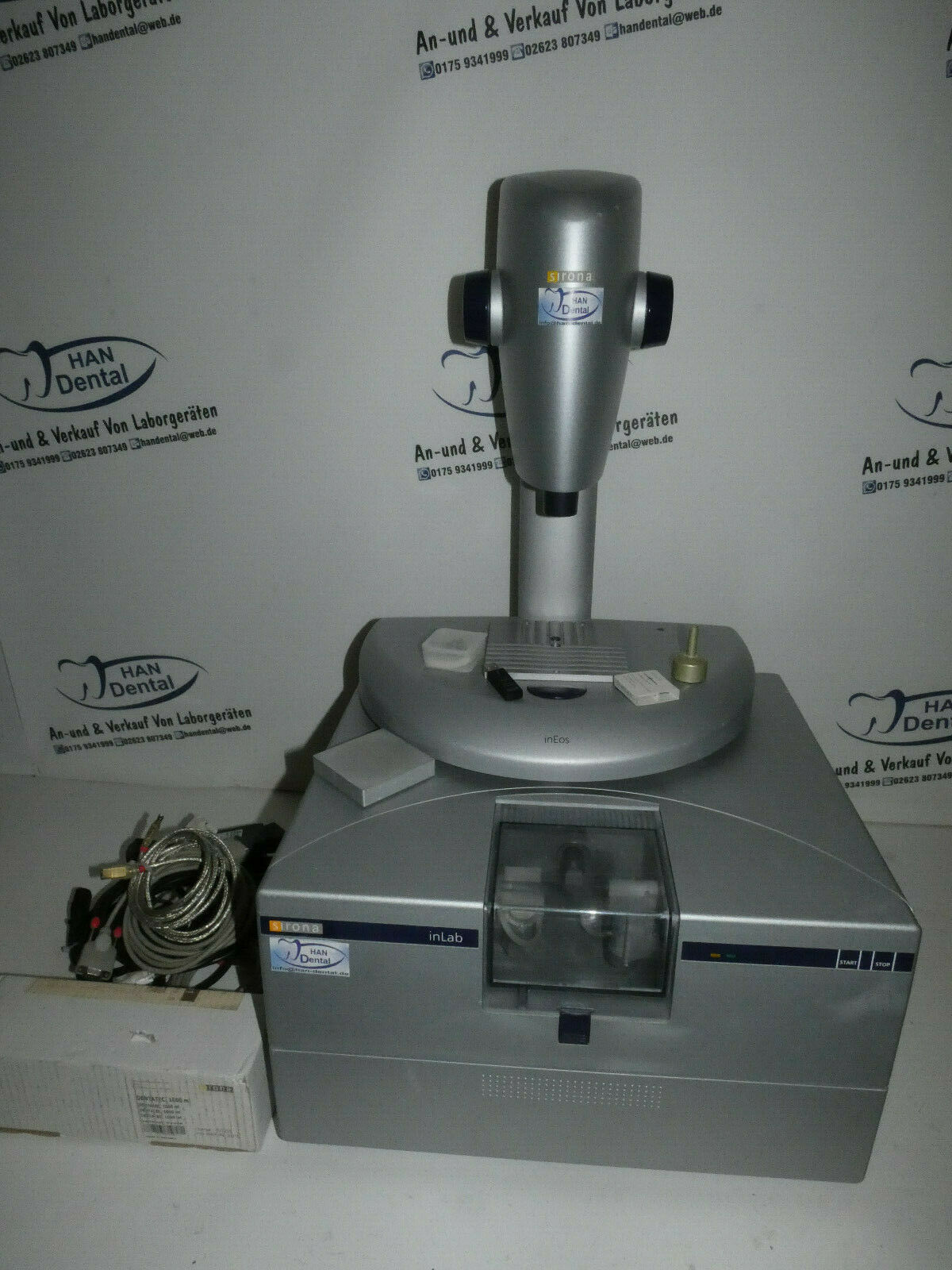 Sirona Cerec Inlab Fräsgerät InEos Scanner Cad Cam vollst. System1441 ...