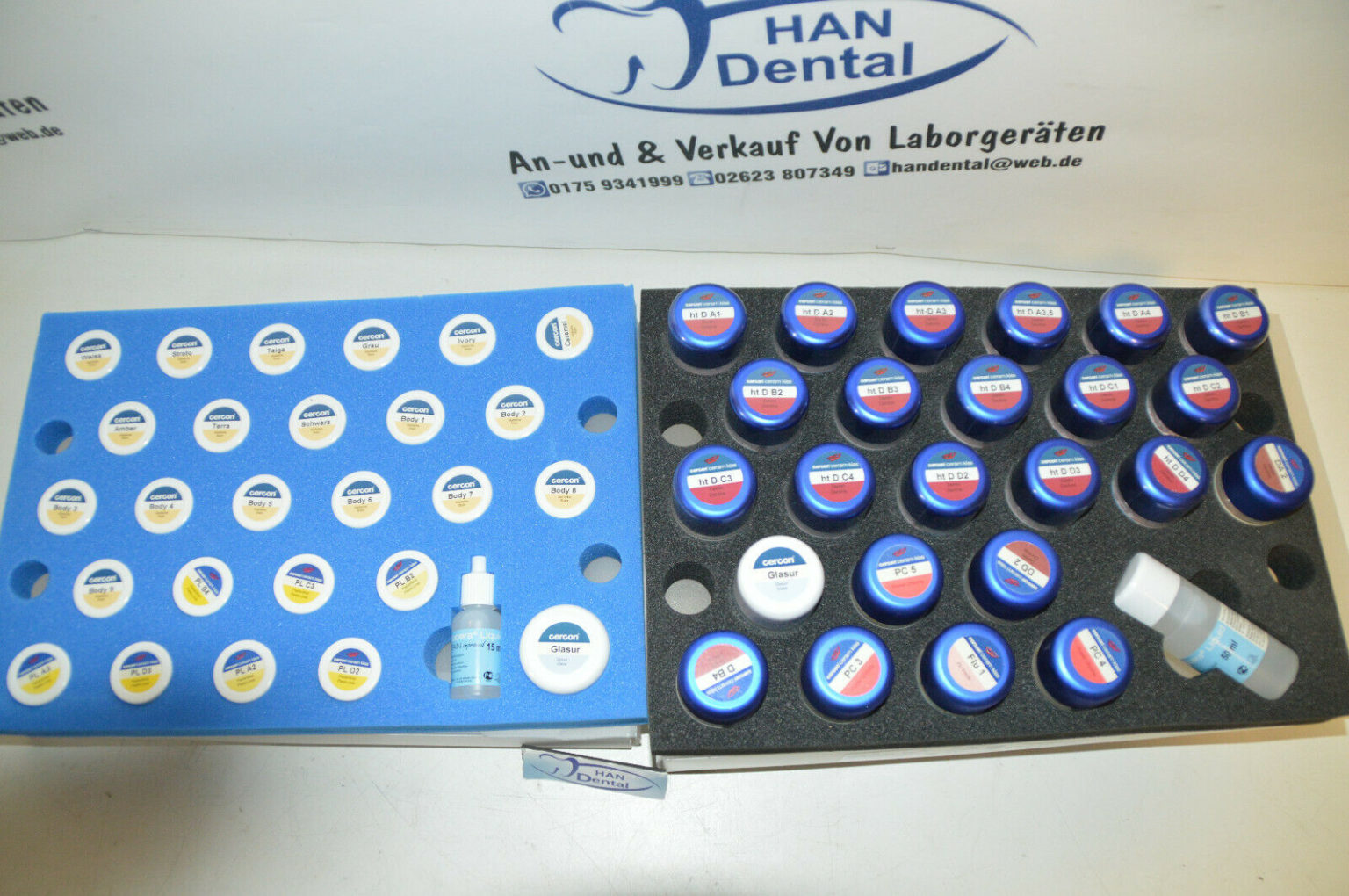 Cercon Malfarben Cercon Ceram Kiss Keramikmasse Restposten Dental 1266 ...